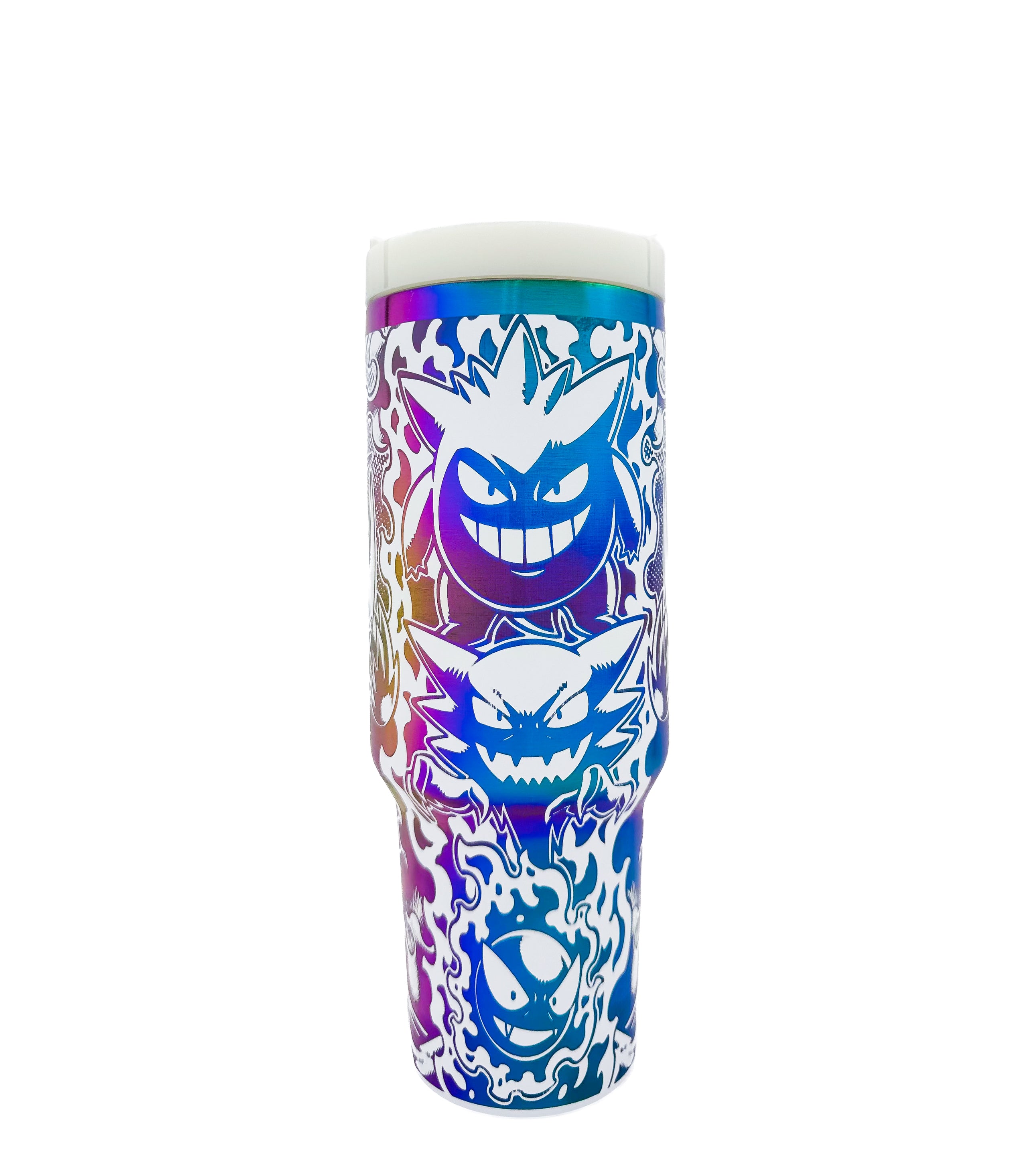 Shadow Ball White Tumbler – GuyWithALaser
